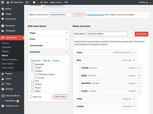 How To Create A Dropdown Menu In WordPress