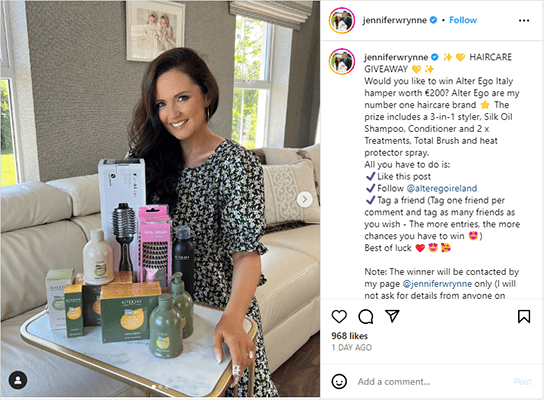 8 Social Media Giveaway Ideas + Examples You Can Use