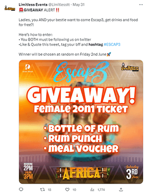 8 Social Media Giveaway Ideas + Examples You Can Use